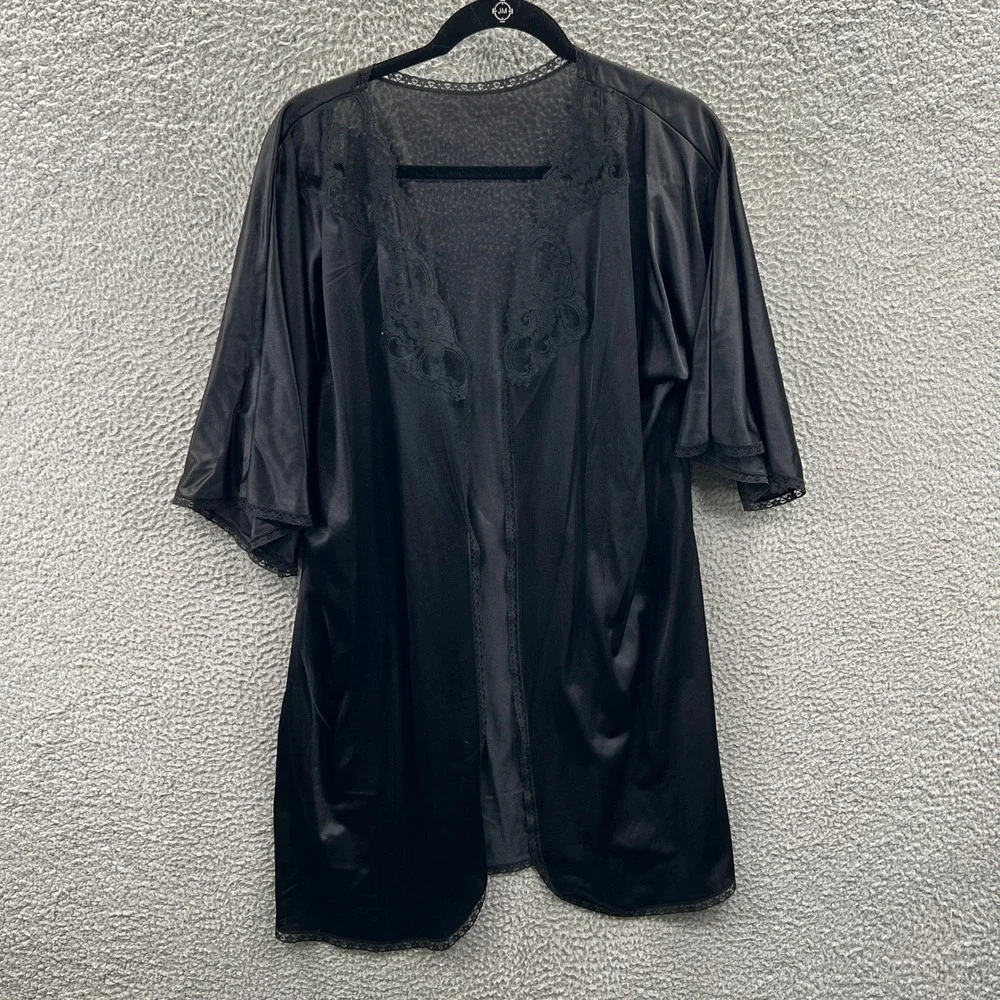 Intimates & Sleepwear | Womens Sheer Open Front Kimono Robe Goth ...